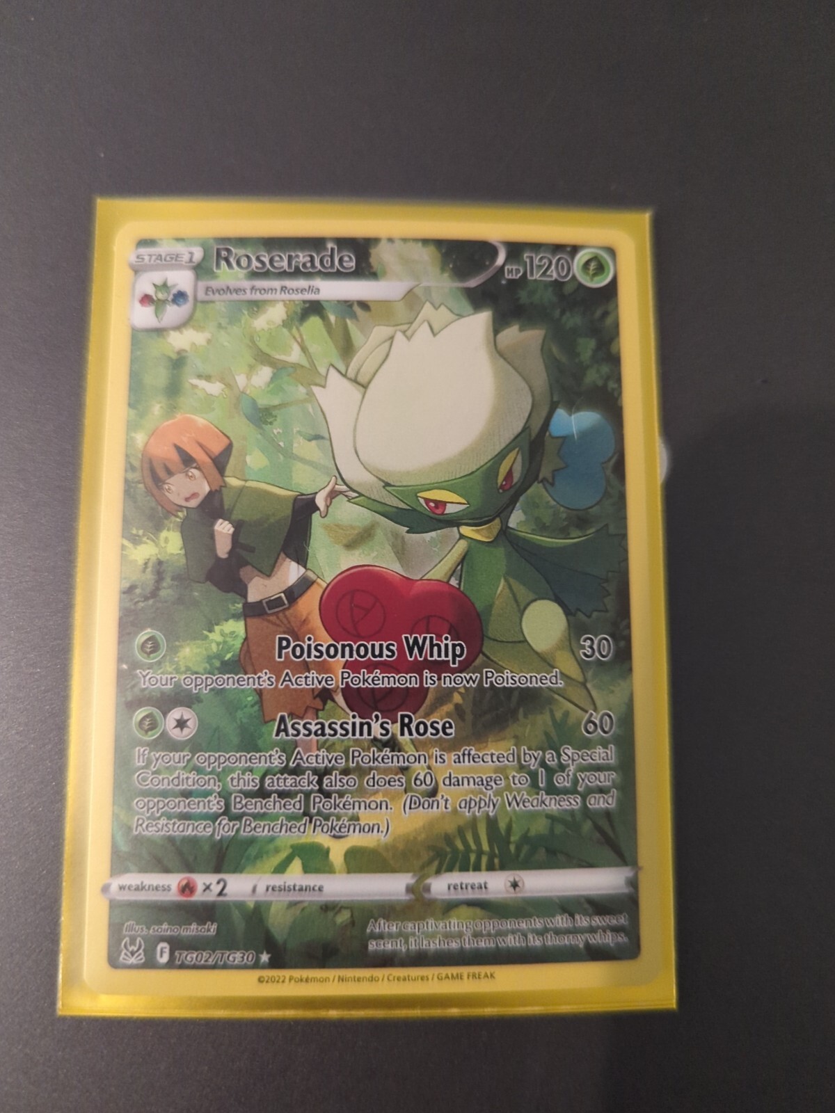 Pokémon TCG Roserade Lost Origin Trainer Gallery TG02/TG30 Holo Ultra ...