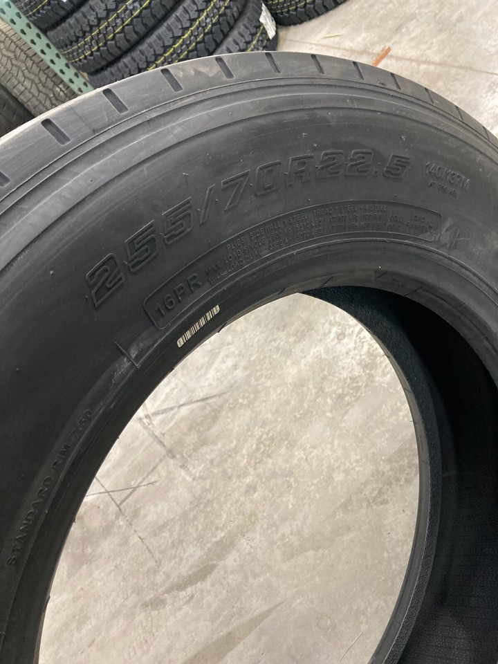 4 New Low Boy Drop Deck Trailer Tires ST255/70R22.5 Prinx 16 ply Steel ...