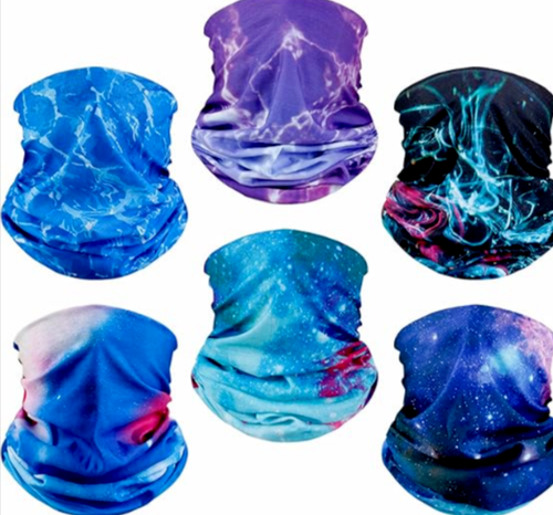 6PCS Gator Face Mask-Unisex Reusable Cloth Neck Gaiter Face Mask Sleeve ...