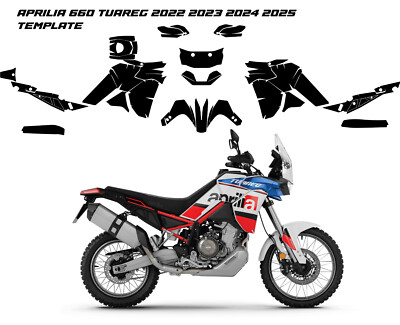 Aprilia Tuareg 660 2022 2023 2024 2025 Template Vector | eBay