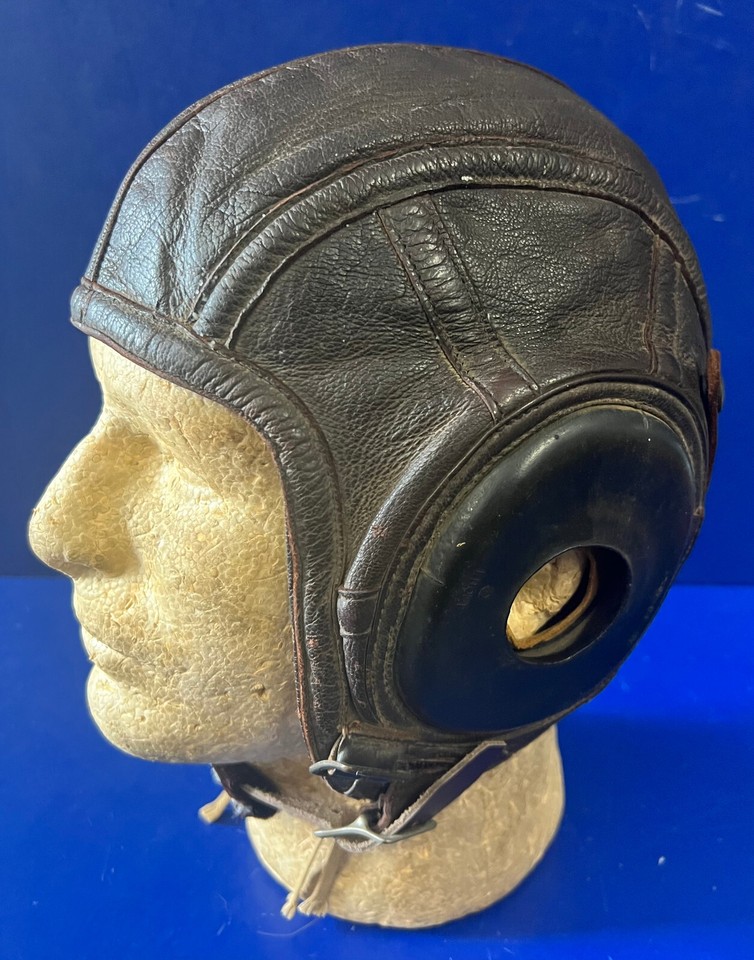 USMC/USN AVIATOR LEATHER FLYING HELMET-GOATSKIN-AN-6540-2L | eBay