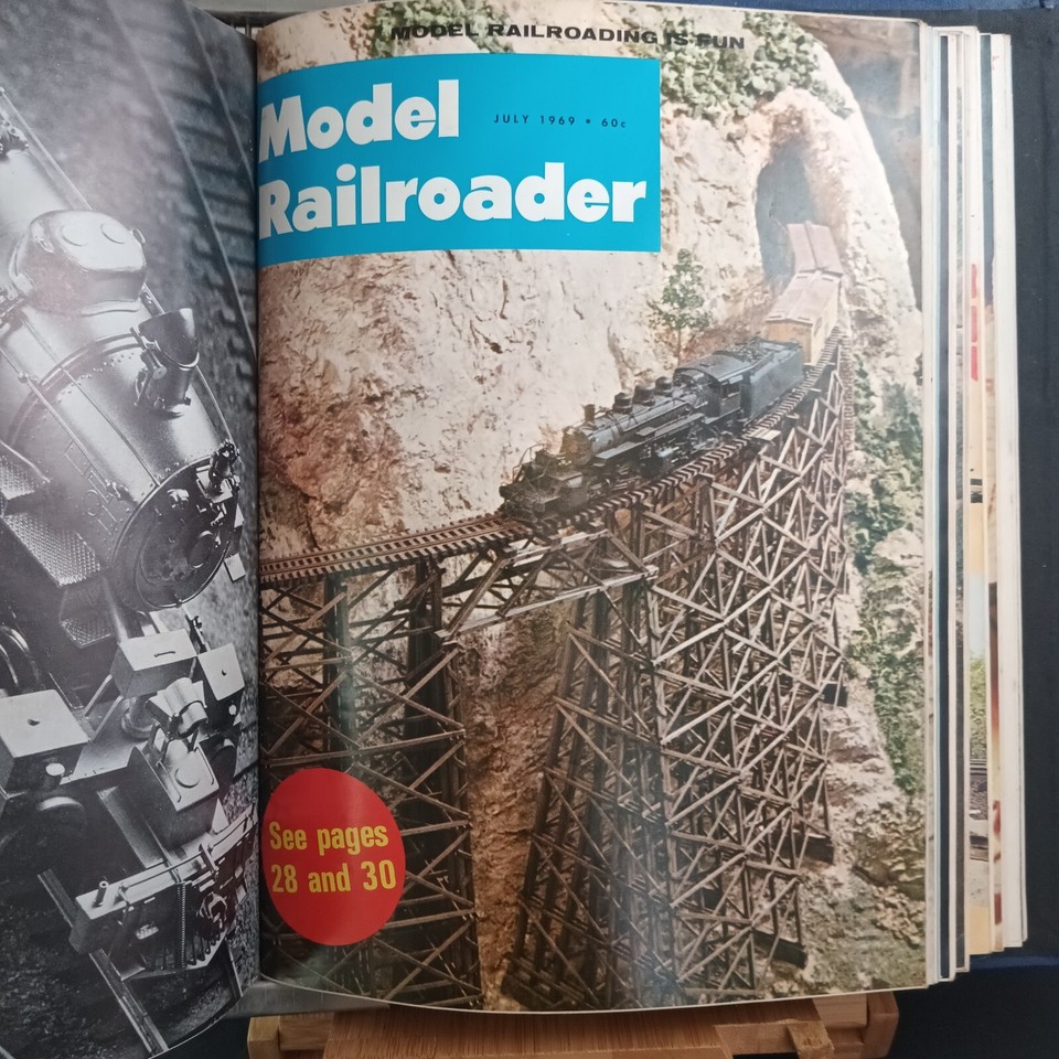 Model Railroader Magazine Complete Year 1969, 12 Issues + Binder + Free ...