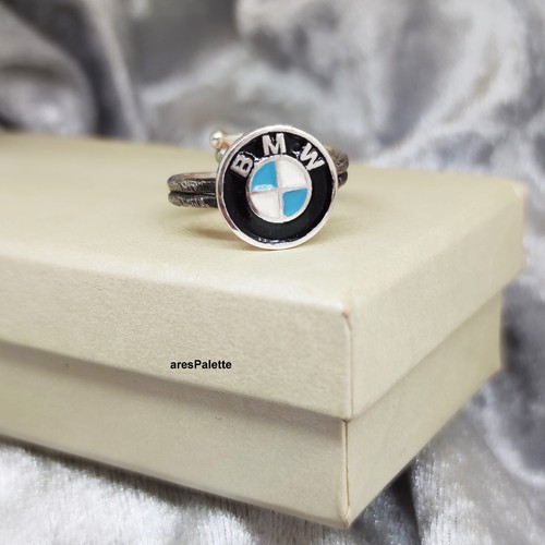 BMW Ring 925 Silver Handmade Adjustable Silver Ring Gift Idea | eBay