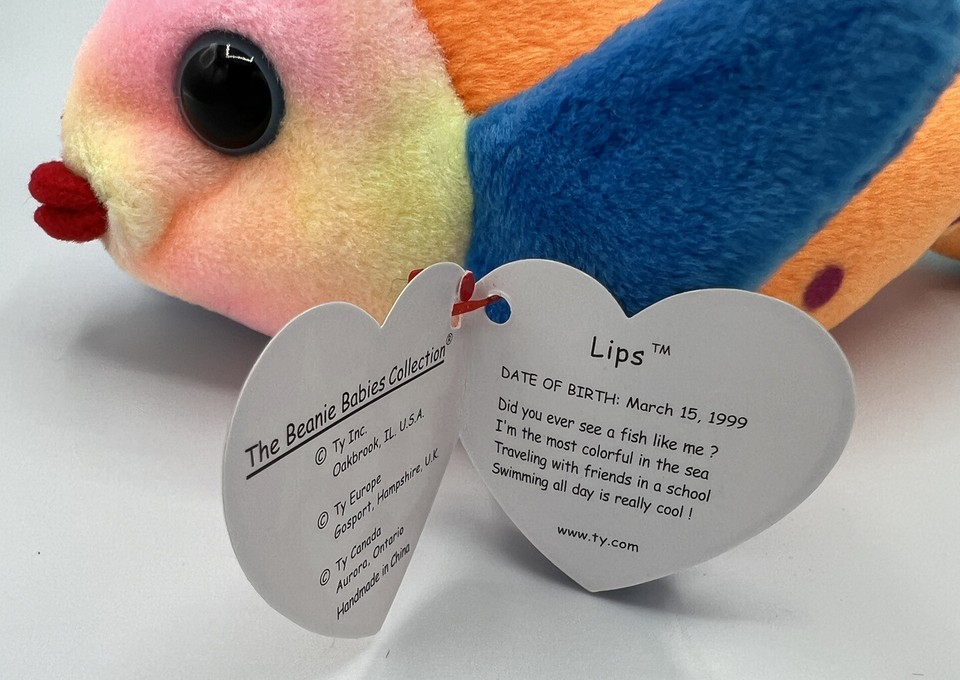 Ty Beanie Babies - Tropical Rainbow Fish - Lips 1999 Aruba 2000 | eBay