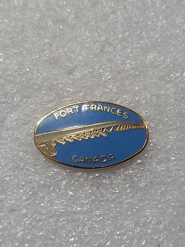 VINTAGE FORT FRANCES ENAMEL LAPEL PIN BRIDGE GOLD TONED SINGLE CLUTCH ...