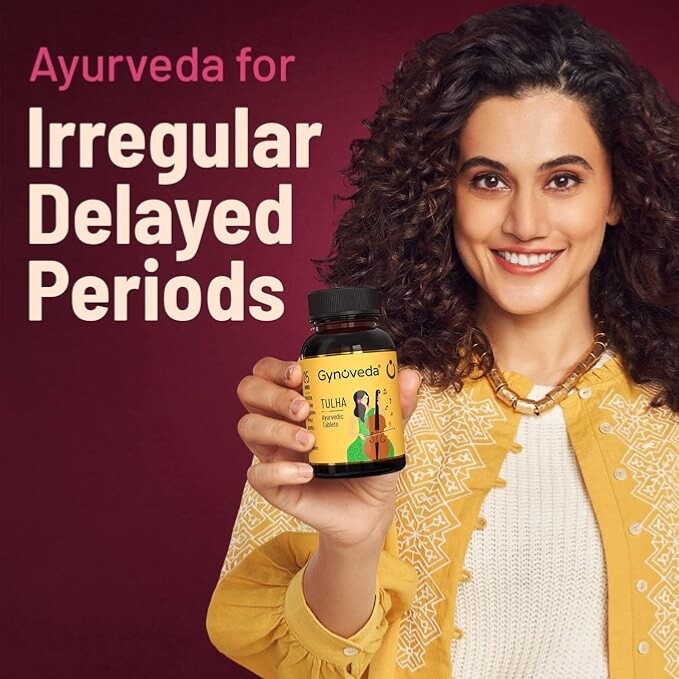 GYNOVEDA TULHA FOR IRREGULAR PERIOD IMPROVE FERTILITY 120 tablets 120gm ...