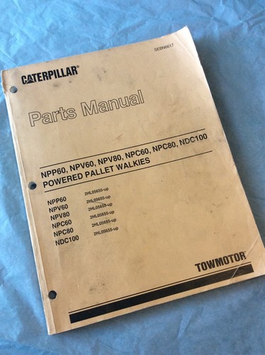 Caterpillar NPP60 NPV60 NPV80 NPC60 NPC80 NDC100 Forklift Parts Manual ...