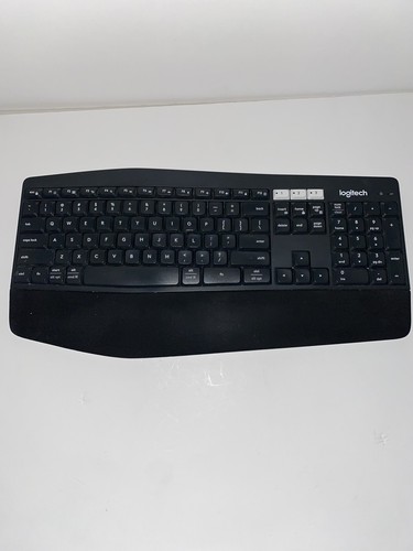 Logitech K850 Wireless Bluetooth PC Keyboard Black NO Unifying Reciever ...
