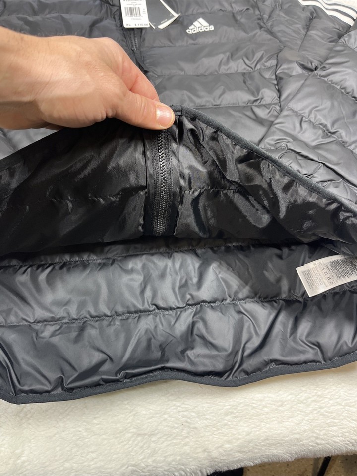 ADIDAS Women’s Essentials Down Puffer Jacket Black GH4593 Size X-Large ...