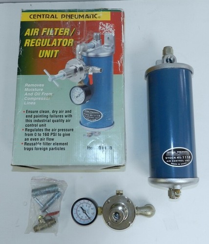 Central Pneumatic 01118 Air Filter Regulator Unit Open Box | eBay