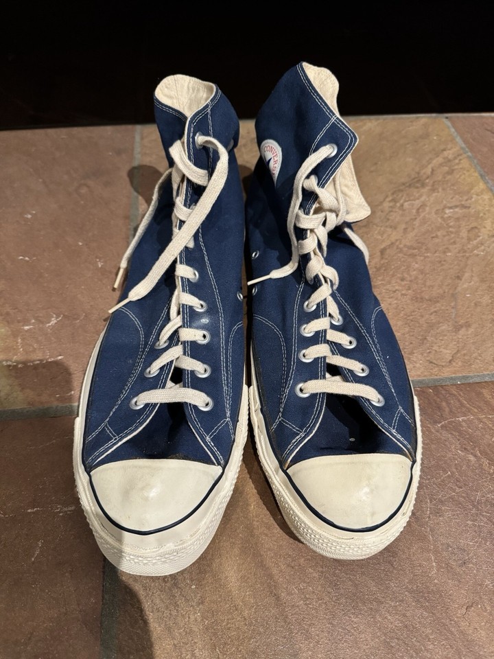 Converse 60s All Stars Blue Sneakers Shoes Made In USA Mid Tops Mens ...