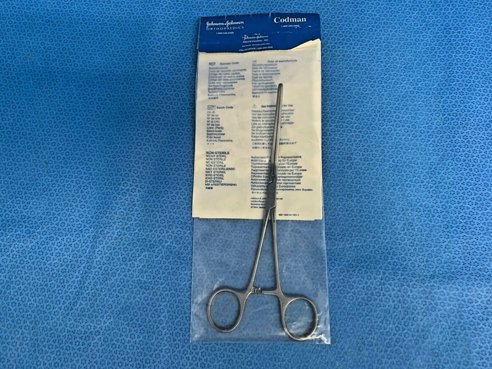 Codman 37-1080 Leland Jones Peripheral Vascular Clamp 15° 7.5 ...