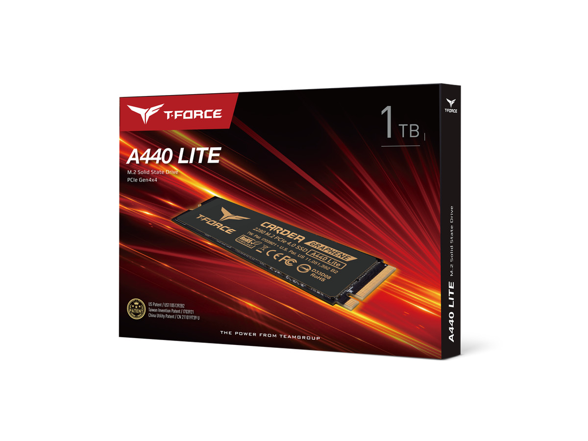 UNIDAD SSD M.2 TEAMGROUP 1TB T-FORCE A440 LITE, PCI 4, WHEAT STICKER…