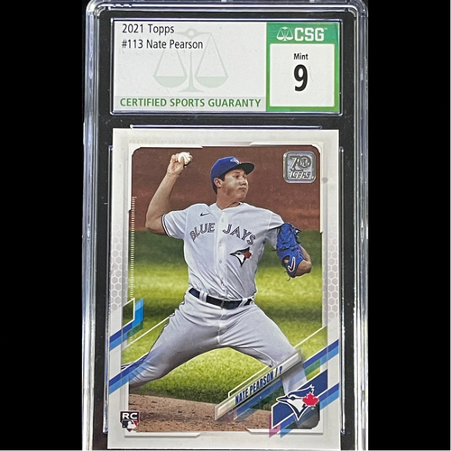 2021 Topps Nate Pearson RC Rookie #113 CGS Mint 9 | eBay
