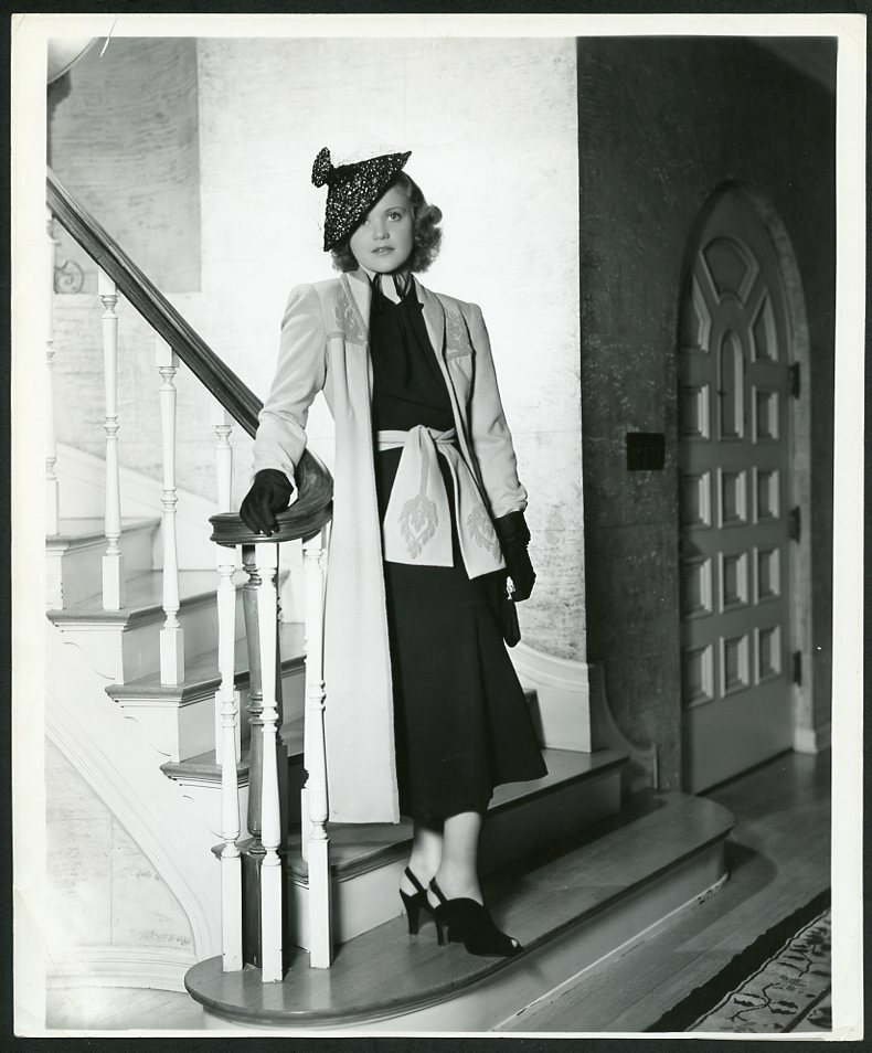 SIMONE SIMON Original Vintage 1937 FASHION PORTRAIT Photo by GEORGE ...