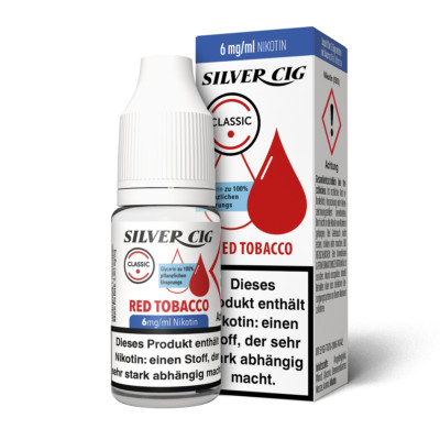 E-Liquid Silver Cig 10x 10 ml mit 3/6/9mg Nikotin Liquid Red Tobacco E ...