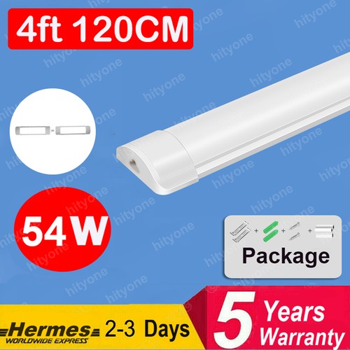 4FT LED Strip Lights Batten Tube Light Office Shop Garage Ceiling Lamp ...