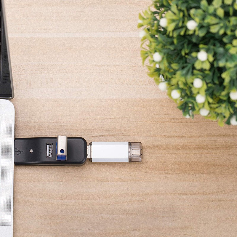 4 Port USB Hub, USB 2.0 Data Hub Splitter Small Portable, for PC ...
