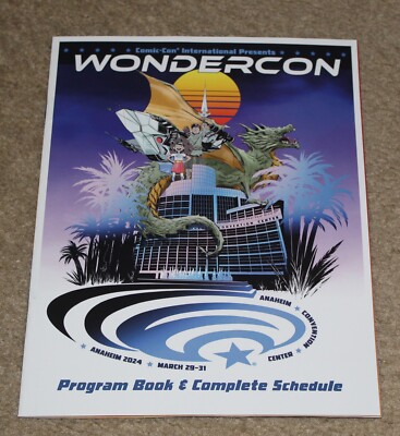 WONDERCON 2024 PROGRAM BOOK & COMPLETE SCHEDULE | eBay