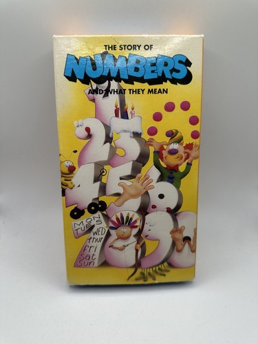 The Story of Numbers and What They Mean VTG 1992 VHS Tape Benny ...