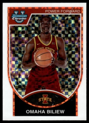 2024-25 Bowman University Chrome U 1st Omaha Biliew Iowa State Cyclones ...