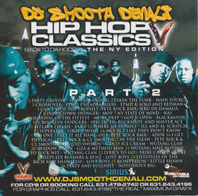 DJ SMOOTH DENALI HIP HOP CLASSICS 5 PT. 2 OLD SCHOOL MIXTAPE MIX CD | eBay