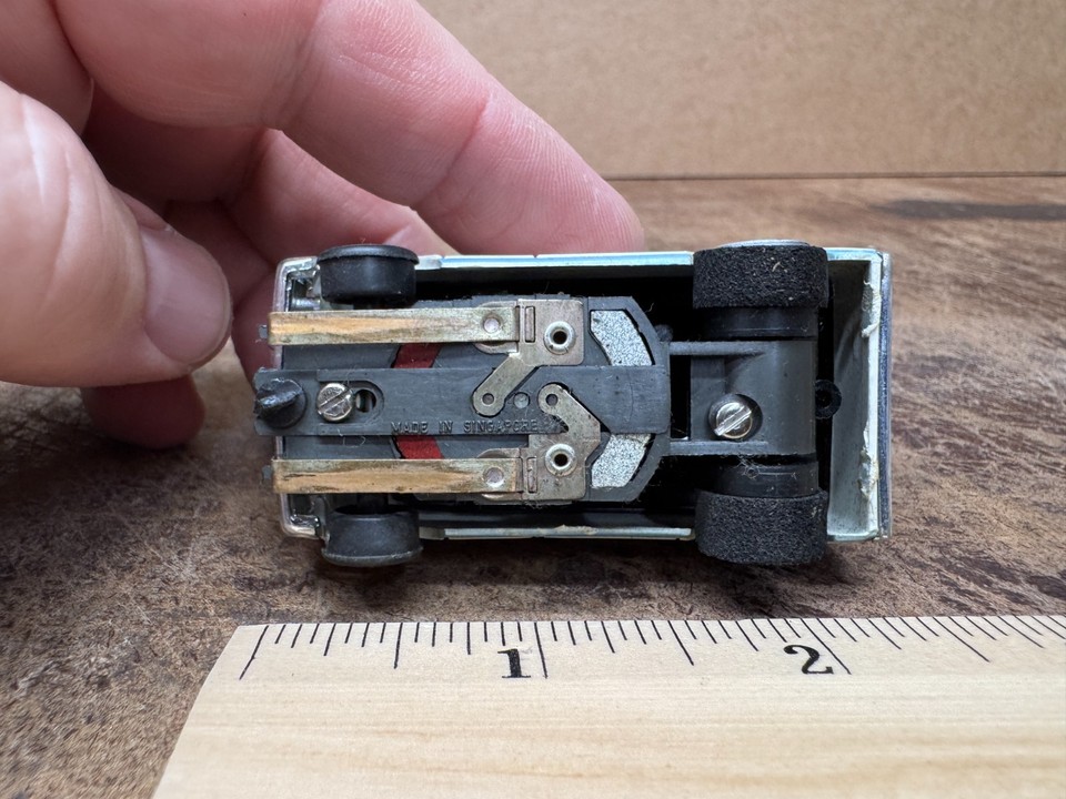 Aurora Afx Magnatraction Ford Street Van Blue White HO Slot Car | eBay