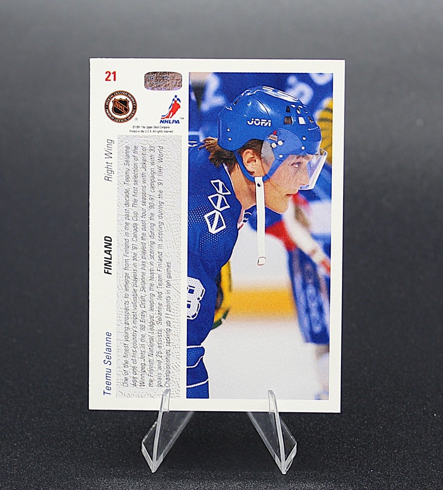 1991-92 Upper Deck Hockey - Teemu Selanne #21 Rookie Card RC | eBay