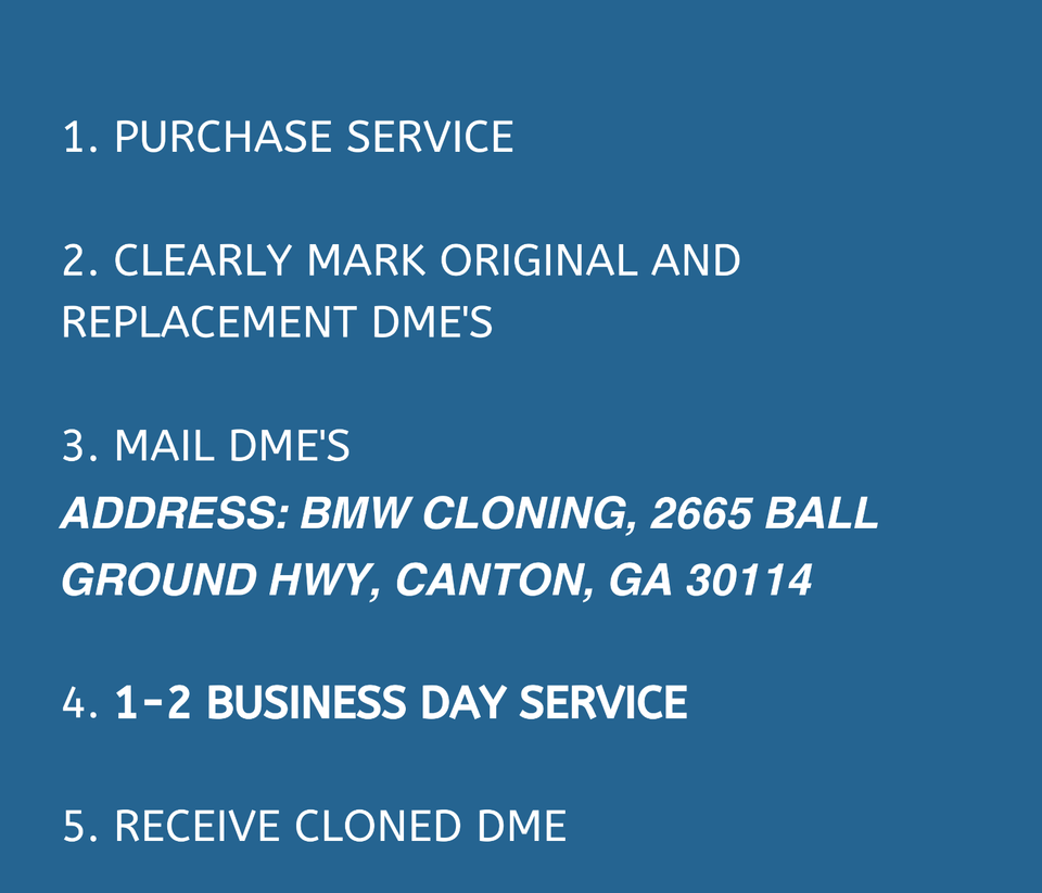 BMW S55 DME ECU ECM Cloning Service 3.0L TURBO M2 COMPETITION M3 M4 | eBay