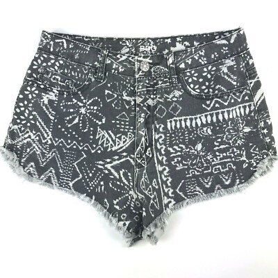 BDG Women's Shorts, Gray Size 29 Super High Rise Dolphin Style Frayed ...