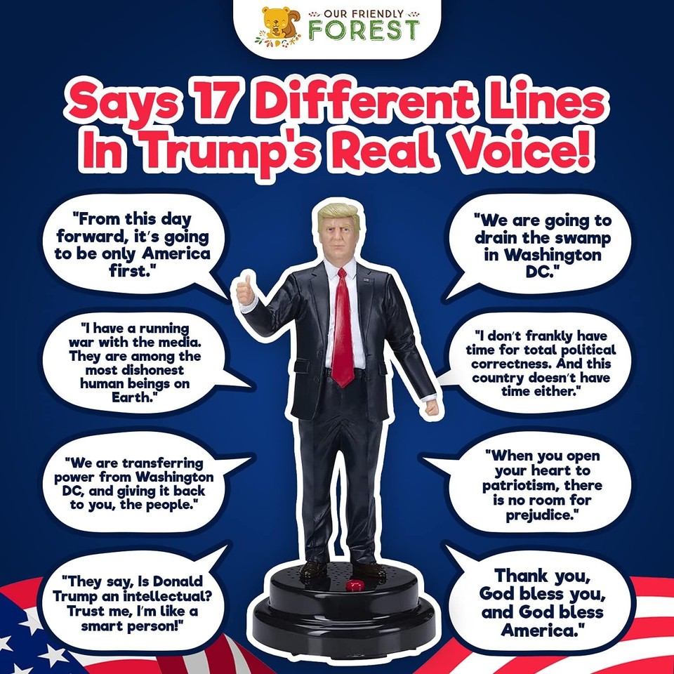Talking Donald Trump Figure - Says 17 Lines In Trump's Real Voice ...