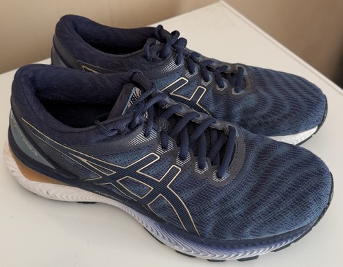 ASICS GEL-NIMBUS 22 FLYTE FOAM 1012A587 NAVY BLUE WOMEN'S SIZE 9 ...