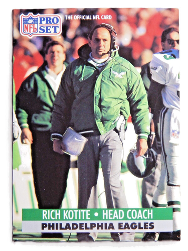 Rich Kotite #261 Pro Set 1991 Football Card (Philadelphia Eagles) LN | eBay