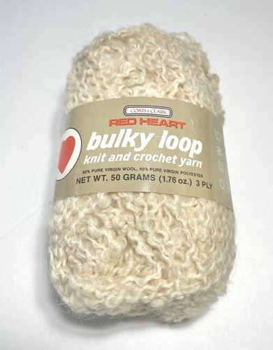 RED HEART BULKY LOOP YARN. 1pk. col 35. I Combine Ship.Read Details | eBay