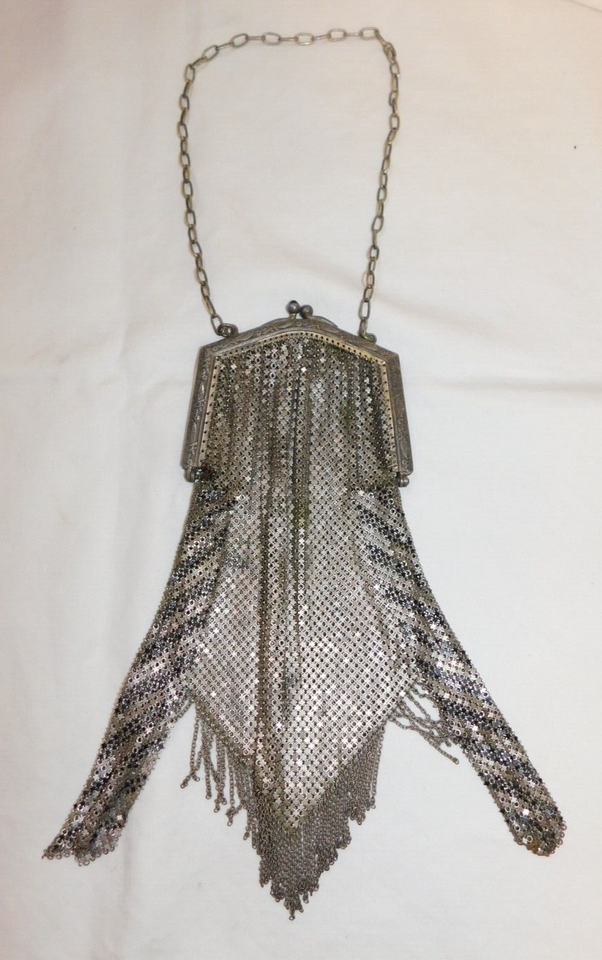 BEAUTIFUL Antique Metal Mesh Flapper Purse | eBay