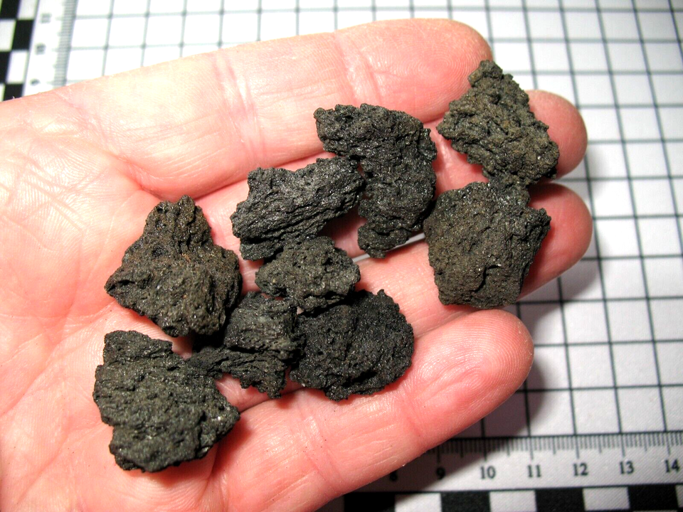 Mount Etna volcano Volcanic lava rock fragment from eruption one per ...