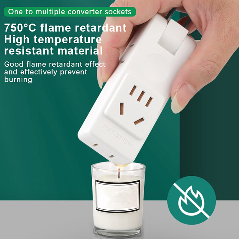 4 In 1 US Electrical Socket Rotation Plug Adapter Wall Outlet Extension ...