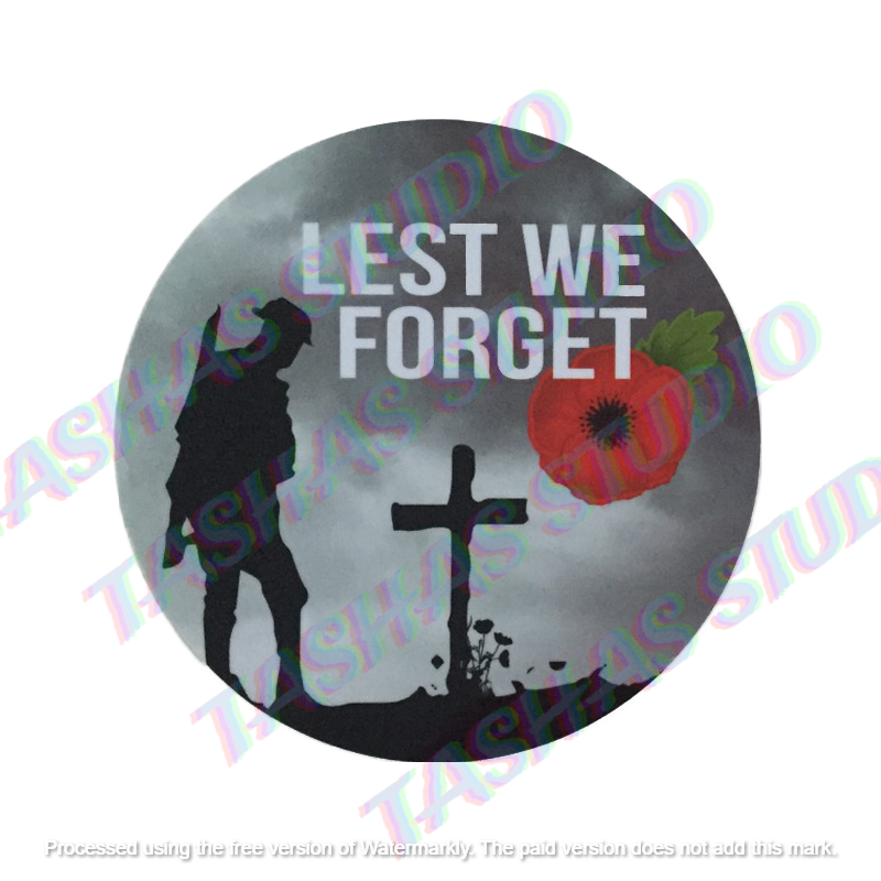 Remembrance Day Stickers Lest We Forget Sticker Poppy Car Window Bottle ...