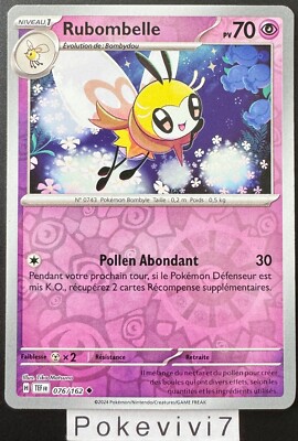 Carte Pokemon RUBOMBELLE 076/162 Reverse EV5 Ecarlate et Violet 5 TEF ...
