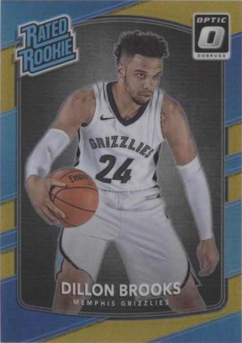 2017-18 Panini Donruss Optic - Rated Rookie Dillon Brooks #152 Gold ...