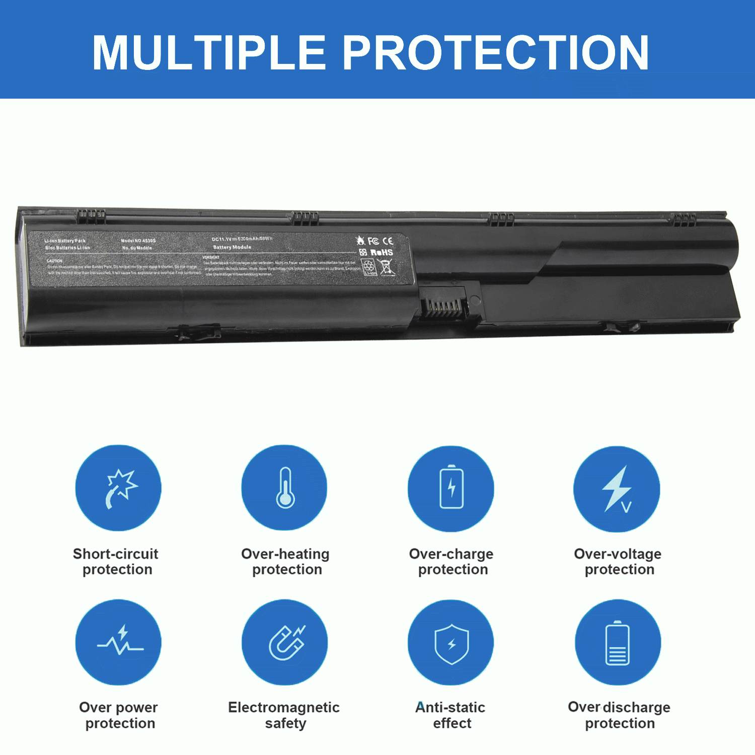 4431S Battery for HP Probook 4330S 4540s 4535s 4436s 633805-001 PR06 ...