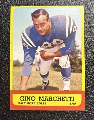 Gino Marchetti 1963 TOPPS Card #8 EXMT COLTS HOF | eBay