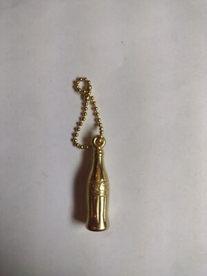Vintage Coca Cola Gold Tone Figural Mini Bottle Keychain | eBay