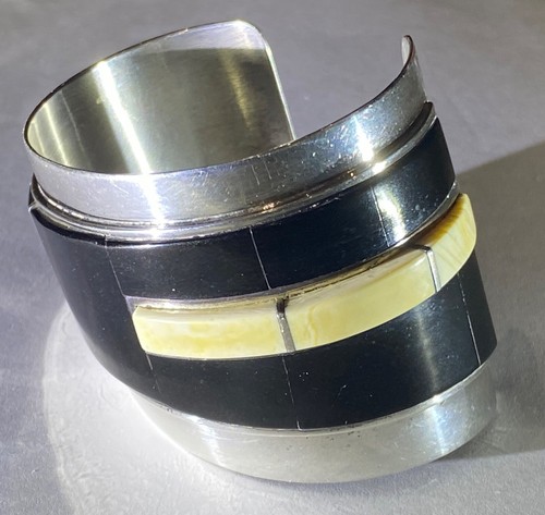 Jack Woolsey Sterling Black & White Bracelet Signed and Numbered | eBay