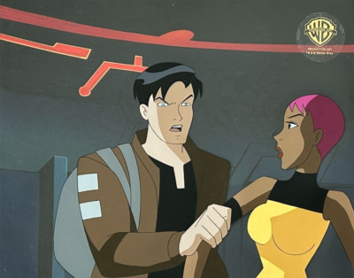 BRUCE TIMM rare TERRY & MAX GIBSON cel D6 BATMAN BEYOND Hooked Up WB ...