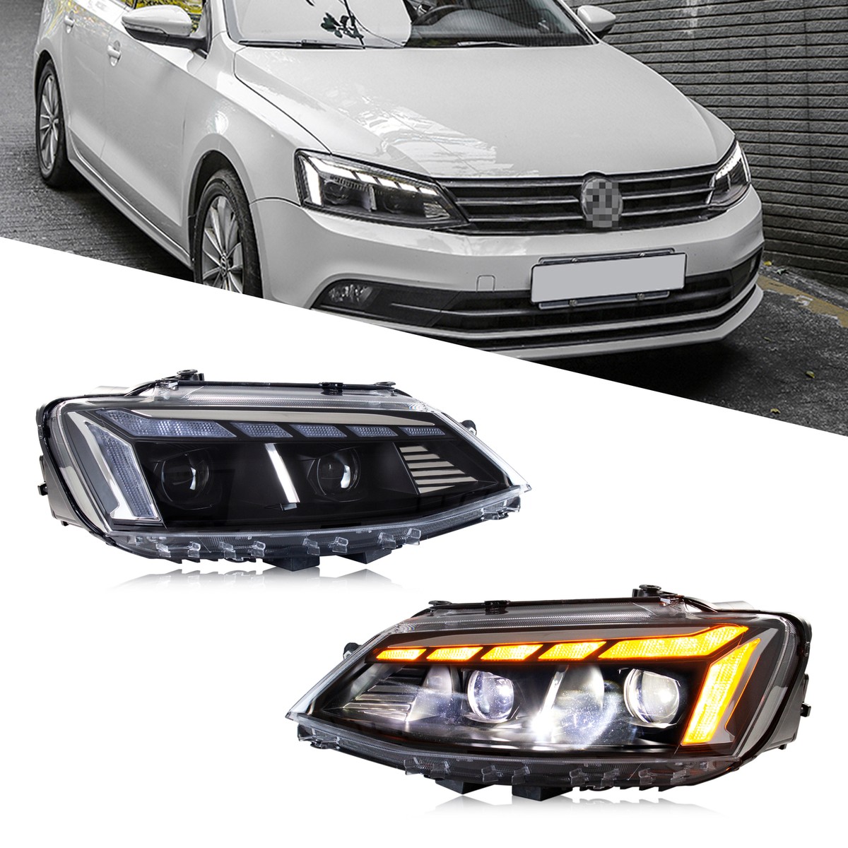 Vw Jetta Led Headlights VW Jetta Sagitar 2019 2024 LED Headlights