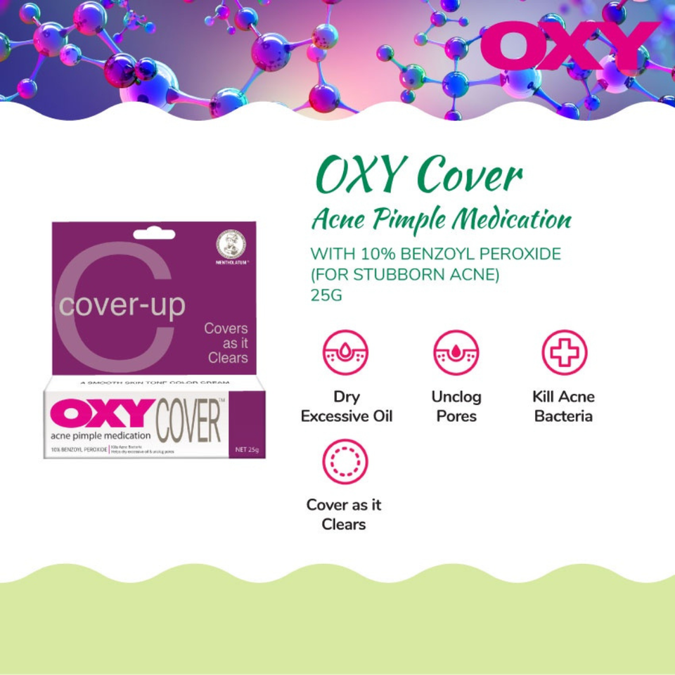 Acne Pimple Medication Cream - OXY 5 / OXY 10 / Oxy Cover Up - Benzoyl ...