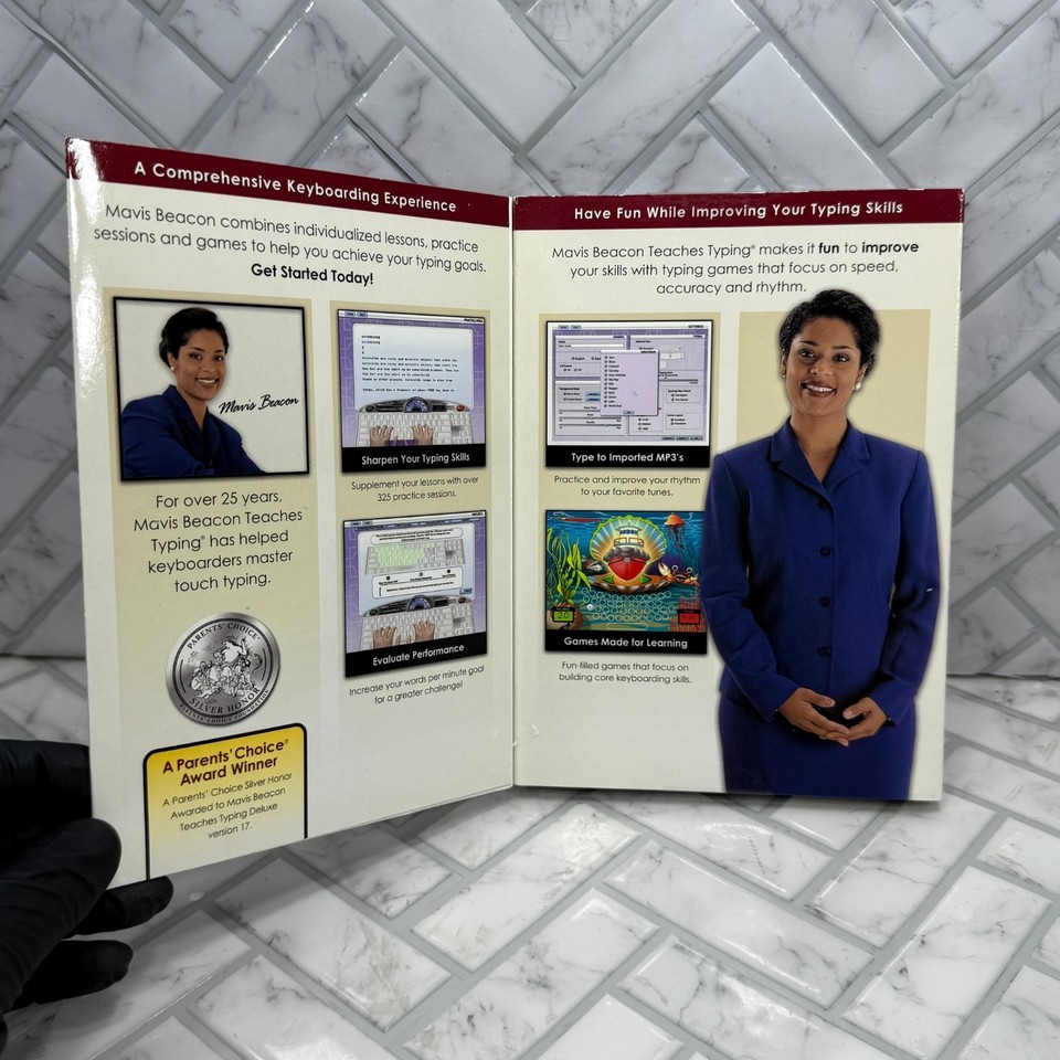 Mavis Beacon Teaches Typing Deluxe Edition PC/Mac CD-ROM Broderbund ...