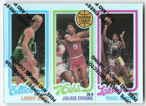 1996-97 Topps #22 Larry Bird / Julius Erving / Magic Johnson BASKETBALL ...