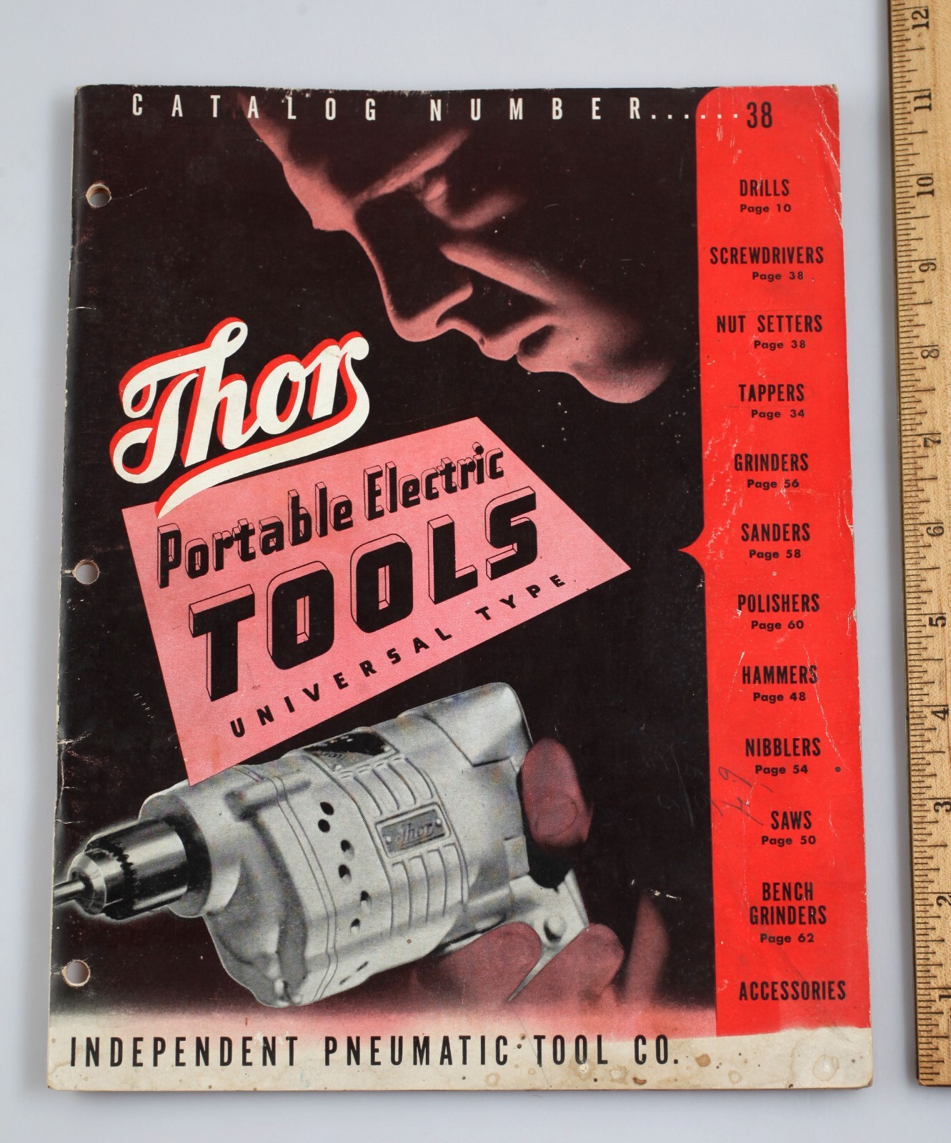 Vintage 1944 Thor Portable Electric Tool Catalog No. 38 | eBay